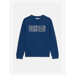Calvin Klein Sweatshirt 'TERRY SEASONAL' Jungen Größe 176 kobaltblau
