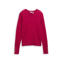 Tom Tailor Pullover Damen Gr&ouml;&szlig;e M dunkelpink