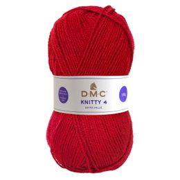 Knitty 4 von DMC, Rubinrot, aus Polyacryl
