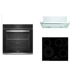 Ger&auml;tesatz Beko- Backofen BBIM13300X, Kochfeld HIC64404T, Abzugshaube CTB6407X