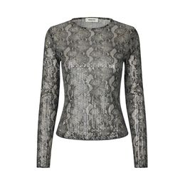 Modstr&ouml;m Modstr&ouml;m Shirt 'Rex' Damen Gr&ouml;&szlig;e XS taupe / schwarz