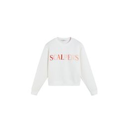 Scalpers Sweatshirt Damen Gr&ouml;&szlig;e S orange / rosa / rot / wei&szlig;