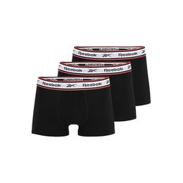 Reebok Boxershorts 'Barlow' Herren Gr&ouml;&szlig;e S grau / rot / schwarz / wei&szlig;
