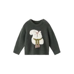 Mango Kids Pullover Jungen Gr&ouml;&szlig;e 86 dunkelbeige / oliv / dunkelgr&uuml;n / wei&szlig;