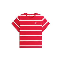 Tommy Hilfiger Curve T-Shirt Damen Gr&ouml;&szlig;e 5XL rot / wei&szlig;