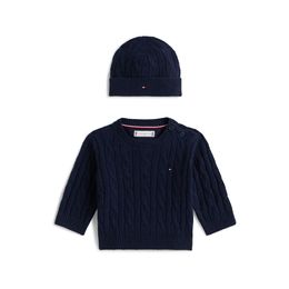 Tommy Hilfiger Set: Pullover und M&uuml;tze Jungen Gr&ouml;&szlig;e 56 navy