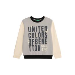United Colors Of Benetton Sweatshirt Jungen Gr&ouml;&szlig;e 170 taupe / hellgrau / schwarz
