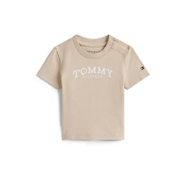 Tommy Hilfiger T-Shirt Jungen Gr&ouml;&szlig;e 86 beige / wei&szlig;