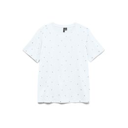 V&eacute;ro Moda Vero Moda T-Shirt 'VMPAULINA' Damen Gr&ouml;&szlig;e XS silber / wei&szlig;
