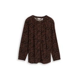 Tom Tailor Women + Blouse female size 5XL Brown / Black