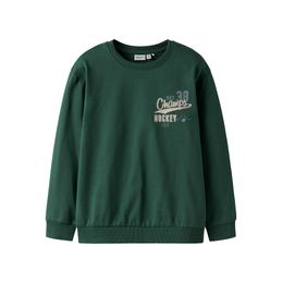name it Sweatshirt 'NKMSAUL' Jungen Gr&ouml;&szlig;e 122/128 hellblau / grau / smaragd / feuerrot