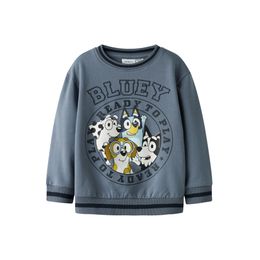 name it Sweatshirt 'NMMNIMBU BLUEY' Jungen Gr&ouml;&szlig;e 92 navy / taubenblau / hellblau / wei&szlig;
