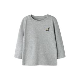 name it Shirt 'NMMVIMPEL' Jungen Gr&ouml;&szlig;e 104 grau / khaki / schwarz