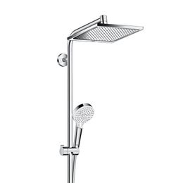 Hansgrohe Crometta E Aufputz-Duschsystem mit Wanneneinlauf, Thermostat, 27298000,