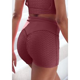 Vivance ACTIVE Shorts rot Gr. XS (32/34) f&uuml;r Damen. Mit Logodruck. Figurbetont