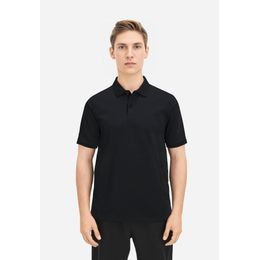 Jack & Jones Poloshirt JACK & JONES "JJEPERFECT POLO SS SN", Herren, Gr. XS, blau (schwarz navy), Jersey, Obermaterial: 95% Baumwolle, 5% Elasthan, unifarben, regular fit taillenbedeckt, ohne Ausschnitt, gerader Abschluss, Shirts, mit Polo Kragen