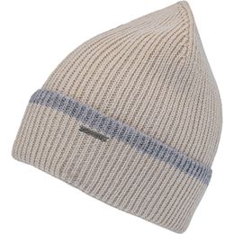 Strickmütze Chillouts "Lizzy Hat", Damen, beige, Materialmix, unifarben, Mützen, mit Rippstrick und modernem, lockerem Sitz