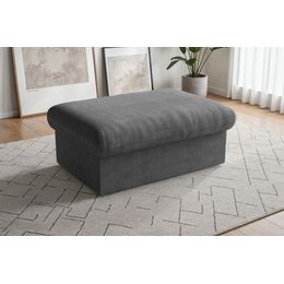 Sit & More Polsterhocker SIT & MORE "Moreno, B: 90 cm", grau, B:90cm H:43cm T:60cm, 100% Polyester, Hocker, Polsterhocker, mit Stauraum, individuell kombinierbar