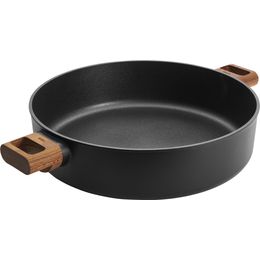 Kasserolle WOLL MADE IN GERMANY "Eco Logic QXR", schwarz (schwarz, natur), Ø:32cm, Töpfe