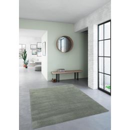 Teppich "MELLOW, Made in Belgium", gr&uuml;n (hellgr&uuml;n), B:200cm H:19mm L:290cm, Polyester, PRIMAFLOR-IDEEN IN TEXTIL, Teppiche, Teppich, Uni Farben, weicher Flor, waschbar