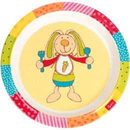 Teller Sigikid "Kinderbunt, Hase Rainbow Rabbit", Baby, Gr. 21,5cm, bunt, Kunststoff, Speiseteller