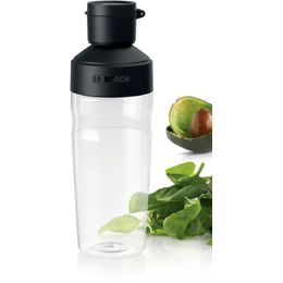 Bosch Trinkflasche "Vakuum MMZV0BT1", schwarz (transparent, schwarz), 500ml, Trinkflaschen