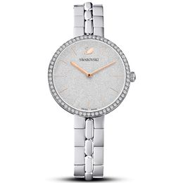Quarzuhr Swarovski "COSMOPOLITAN", silber (silberfarben, silberfarben), Armbanduhren, Damen, Armbanduhr, Damenuhr, Swarovski-Kristalle, Swiss Made
