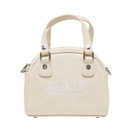 Schultertasche Von Dutch "Von Dutch KADER BOWLING BAG SMALL", Damen, Gr. onesize, sand, 100% Sand, unifarben, Taschen