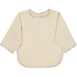 Lätzchen Sterntaler "Ärmellätzchen Bauernhof, ecru", Baby, beige (ecru), Baumwolle, Lätzchen