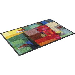 Fu&szlig;matte "Venetien", bunt, B:50cm H:7mm L:75cm, Polyamid, wash+dry by Kleen-Tex, Teppiche, Fu&szlig;matte, Schmutzfangmatte, rutschhemmend, In- und Outdoor geeignet, waschbar