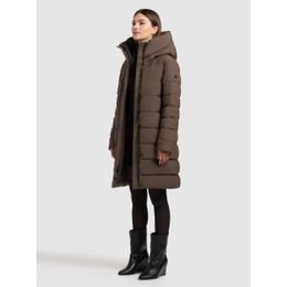 Kurzmantel Khujo "PROTEA", Damen, Gr. M, dull gr&uuml;n, 100% Polyester, unifarben, eingesetzt gerader Abschluss, M&auml;ntel Kurzmantel