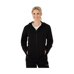 Regenjacke TRIGEMA "TRIGEMA Leichte Regenjacke", Damen, Gr. 3XL, schwarz, 82% Polyester, 14% Elasthan, 4% PU, Jacken