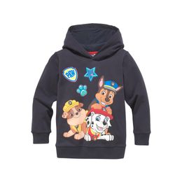 Kapuzensweatshirt PAW PATROL, Jungen, Gr. 92/98, blau (navy), Sweatware, Obermaterial: 95% Baumwolle, 5% Elasthan. Kapuzenfutter: 100% Baumwolle, bedruckt, Basic normal, Rundhals, Rippb&uuml;ndchen, Sweatshirts