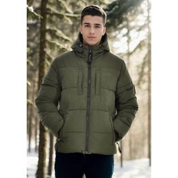 Winterjacke Alessandro Salvarini "ASKelvin", Herren, Gr. XL, gr&uuml;n (olive), Obermaterial: 100% Polyester, Innenseite: 100% Polyester, Jacken Winterjacke, innen komplett mit warmem Teddyfell