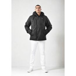 Winterjacke Arctic Seven "ASIvaar", Herren, Gr. L, schwarz, Obermaterial: 100% Polyester, Innenseite: 100% Polyester, Jacken Winterjacke, Mit warmem Teddyfell gef&uuml;ttert