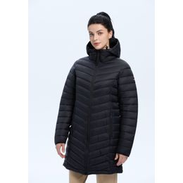 Outdoorjacke Icepeak "Icepeak Mantel Vinton", Damen, Gr. 36, braun, 100% Polyamid, Jacken Outdoorjacke