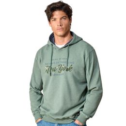 Sweatshirt Casamoda "Casamoda Sweatshirt uni", Herren, Gr. L, grün, 60% Baumwolle, 40% Polyester, Sweatshirts Sweatshirt