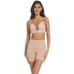 Shapinghose MAGIC BODYFASHION "Dream Shaper Short", Damen, Gr. XL, braun (cappucchino), Obermaterial: 75% Polyamid, 25% Elasthan, körpernah, Unterhosen, mit Anti-Reibungs-Lösung
