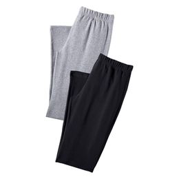 Vivance Leggings Damen Gr&ouml;&szlig;e XXL hellgrau / schwarz