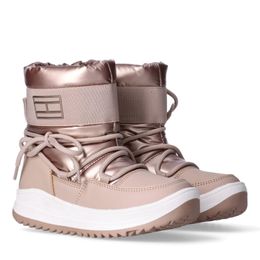 Winterboots Tommy Hilfiger, Mädchen, Gr. 37, rosa (rose), Textil, Schuhe, Snowboots, Kinderstiefel mit Warmfutter