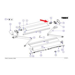 Thule Tuchrollenendkappe rechts passend zu Omnistor 6502 / 6900 - Ersatzteile Zelte & Markisen