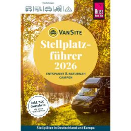 VanSite Stellplatzführer 2026 in Deutschland und Europa inklusive 25 Euro Gutschein deutsch - Campingführer von Reise Know-How