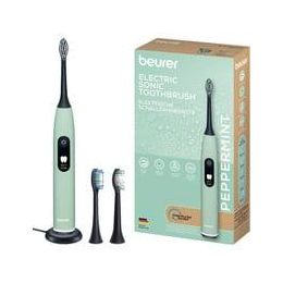Beurer SC 50 Peppermint Green Planet, Elektrische Zahnb&uuml;rste hellgr&uuml;n, incl. 2 B&uuml;rstenk&ouml;pfe