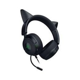 Razer Kraken Kitty V3 X Black, Gaming-Headset schwarz/gr&uuml;n, 3,5-mm-Klinkenstecker