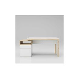 M&ouml;bel Kraft Schreibtisch holzfarben Ma&szlig;e (cm): B: 160 H: 76 &raquo; M&ouml;bel Kraft