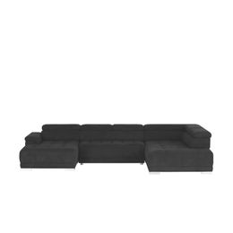 switch Wohnlandschaft aus Mikrofaser Campo grau Maße (cm): B: 374 H: 101 T: 220.0 Sofas > Sofas nach Material > Stoffsofas » Sofa DE