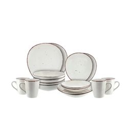 Peill & Putzler Peill+Putzler Kombiservice 16-teilig Siena Due weiß Steinzeug/Steingut » Möbel Kraft