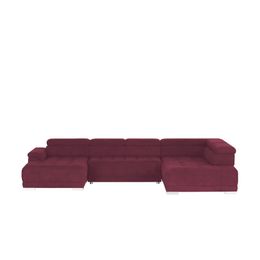 switch Wohnlandschaft aus Mikrofaser Campo rot Maße (cm): B: 374 H: 101 T: 220.0 Sofas > Sofas nach Material > Stoffsofas » Sofa DE