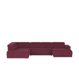 switch Wohnlandschaft aus Mikrofaser Campo rot Maße (cm): B: 374 H: 101 T: 220.0 Sofas > Sofas nach Material > Stoffsofas » Sofa DE