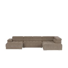 switch Wohnlandschaft aus Mikrofaser Campo braun Maße (cm): B: 374 H: 101 T: 220.0 Sofas > Sofas nach Material > Stoffsofas » Sofa DE